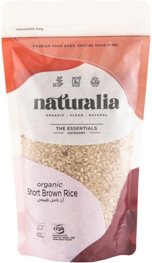 Organic Short Brown Rice 1kg – Naturalia Organic Lebanon